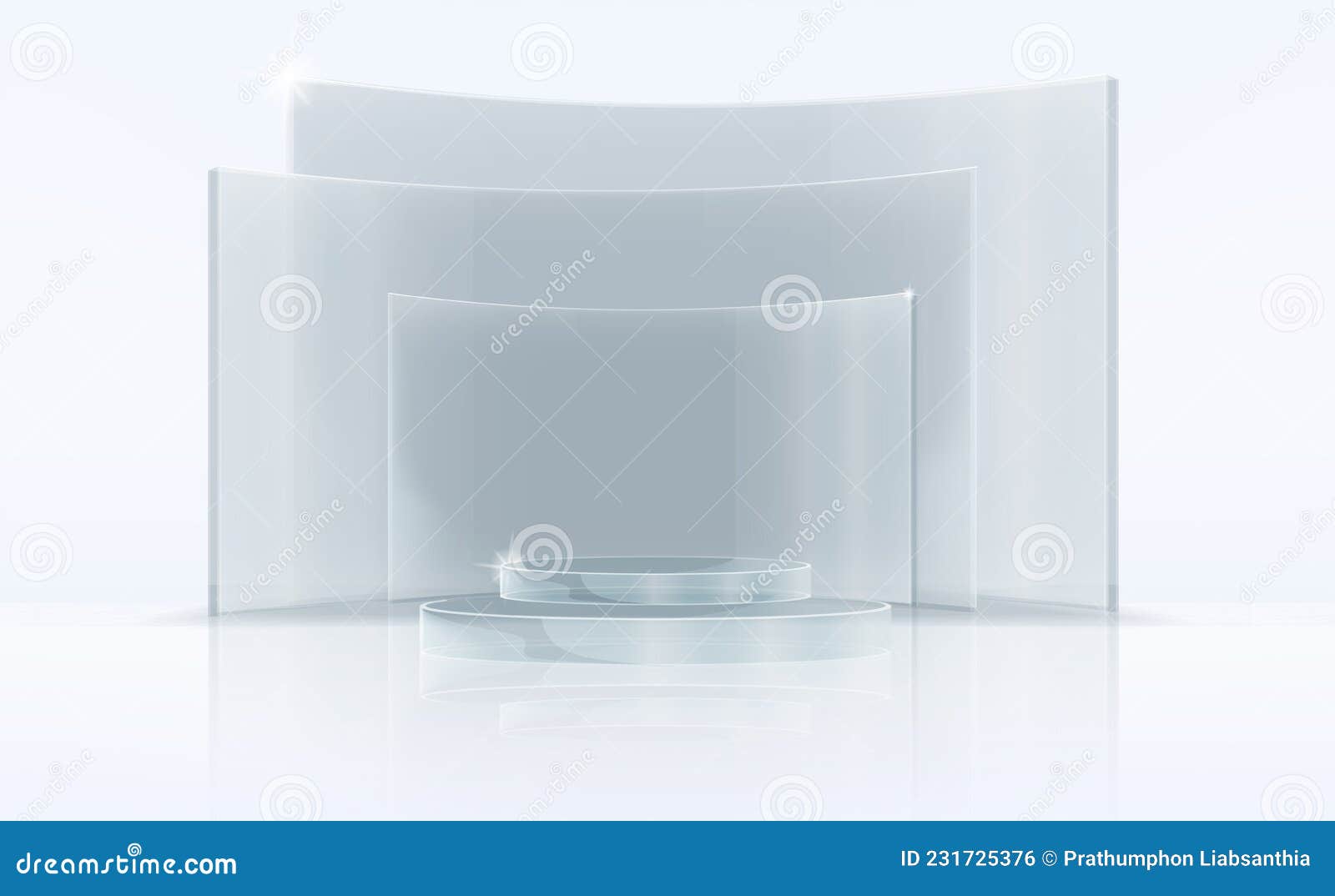 Concept Vector 3D Shape Product Display Presentation Podium Transparent ...