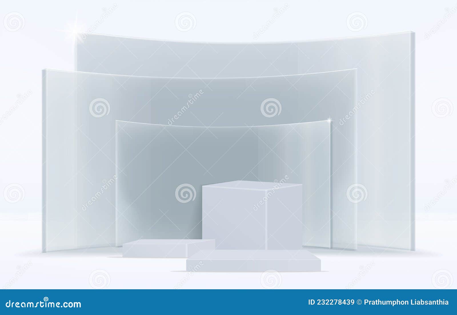 Concept Vector 3D Shape Product Display Presentation Square Podium ...
