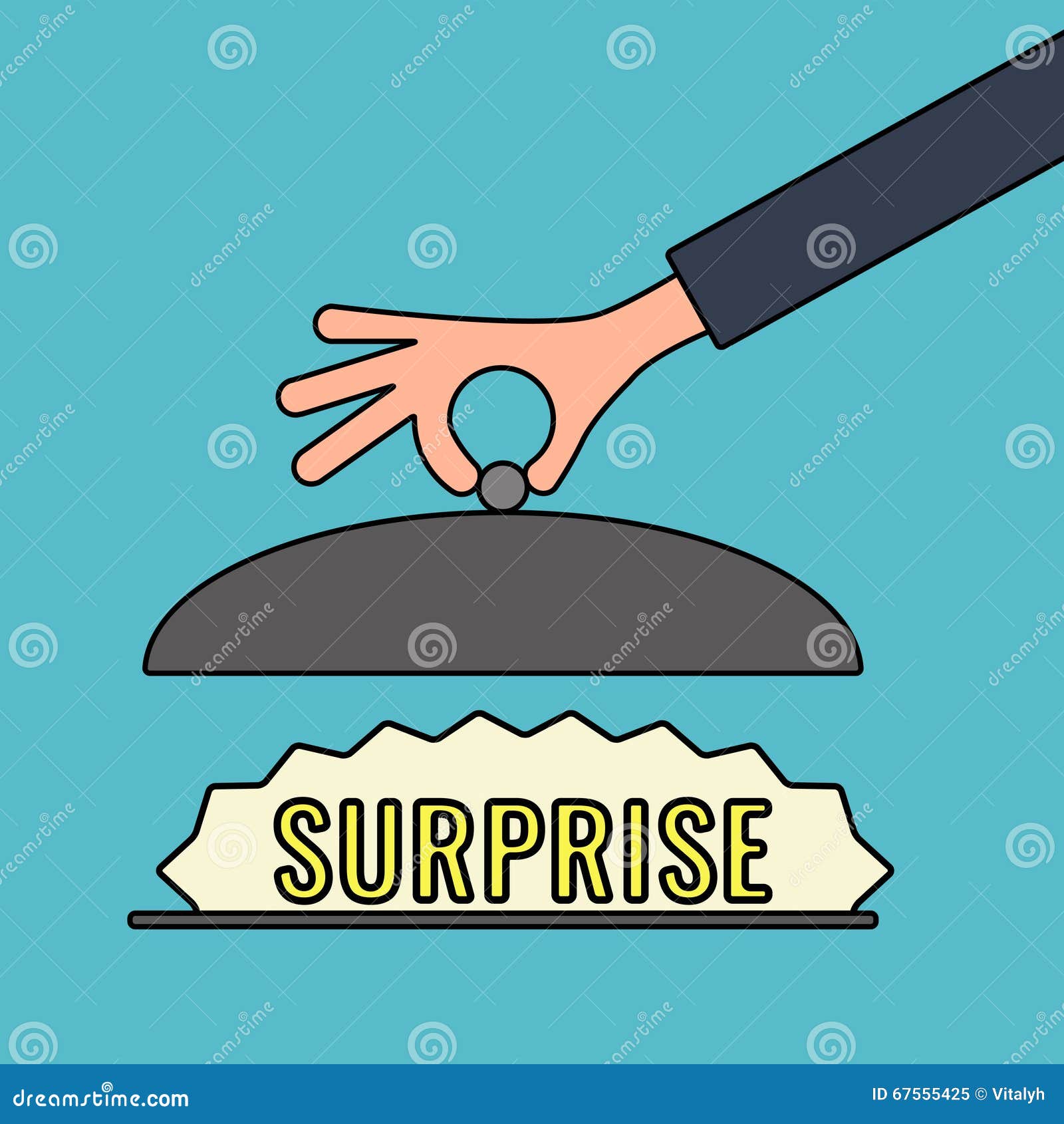 Concept Vector Illustration with Surprise Message Stock Vector ...