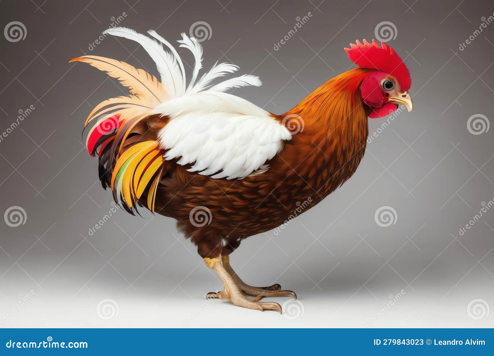 Vibrant Baby Rooster .AI Generated Stock Illustration - Illustration of ...