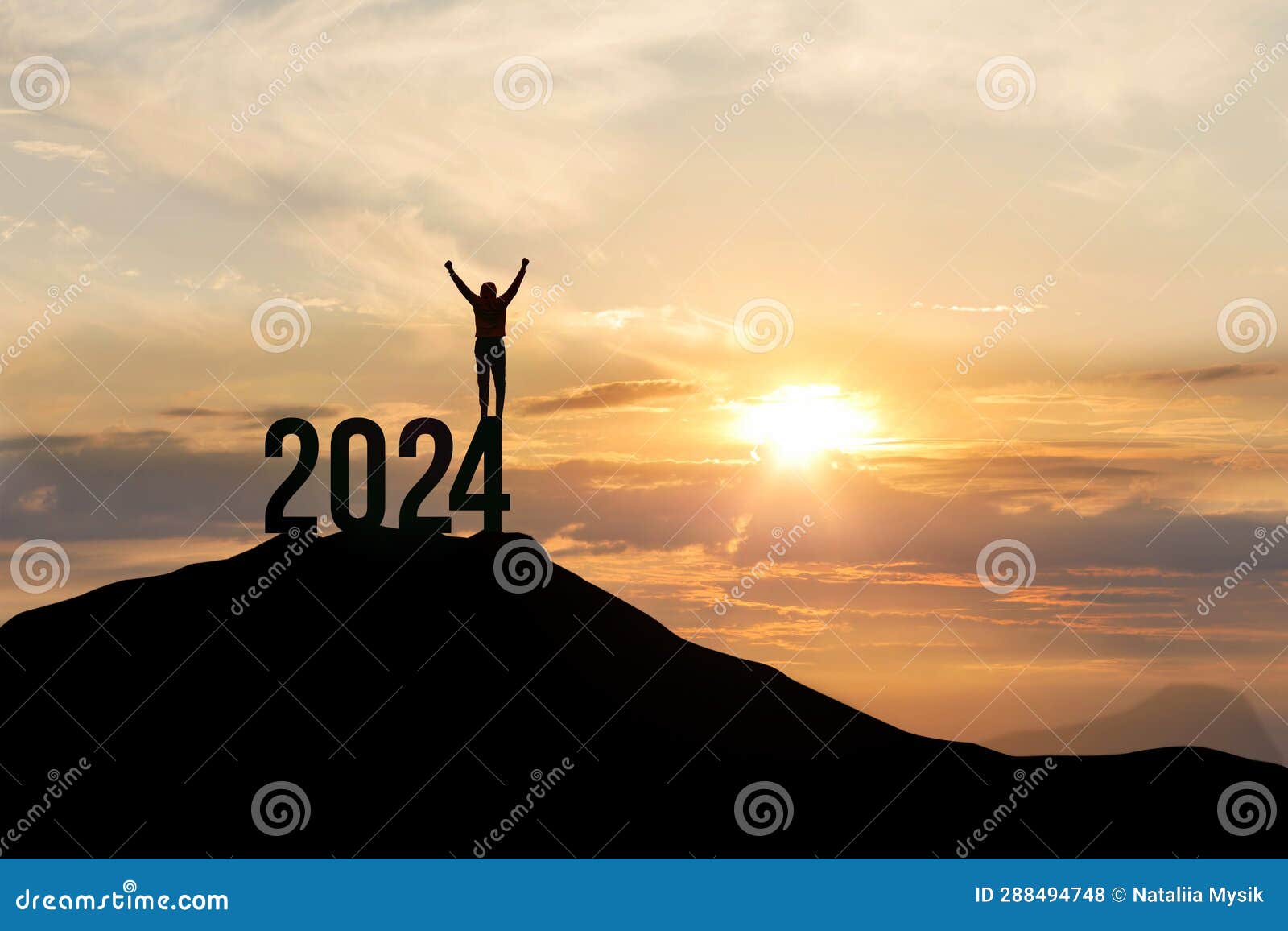 The Concept of Victory and Success in 2024 in Business Stock Photo ...