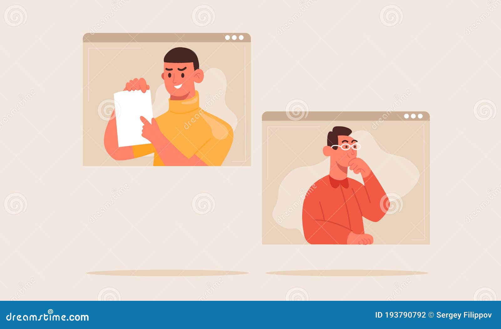 Concept of Videoconference and Web Communication and Work from Home ...