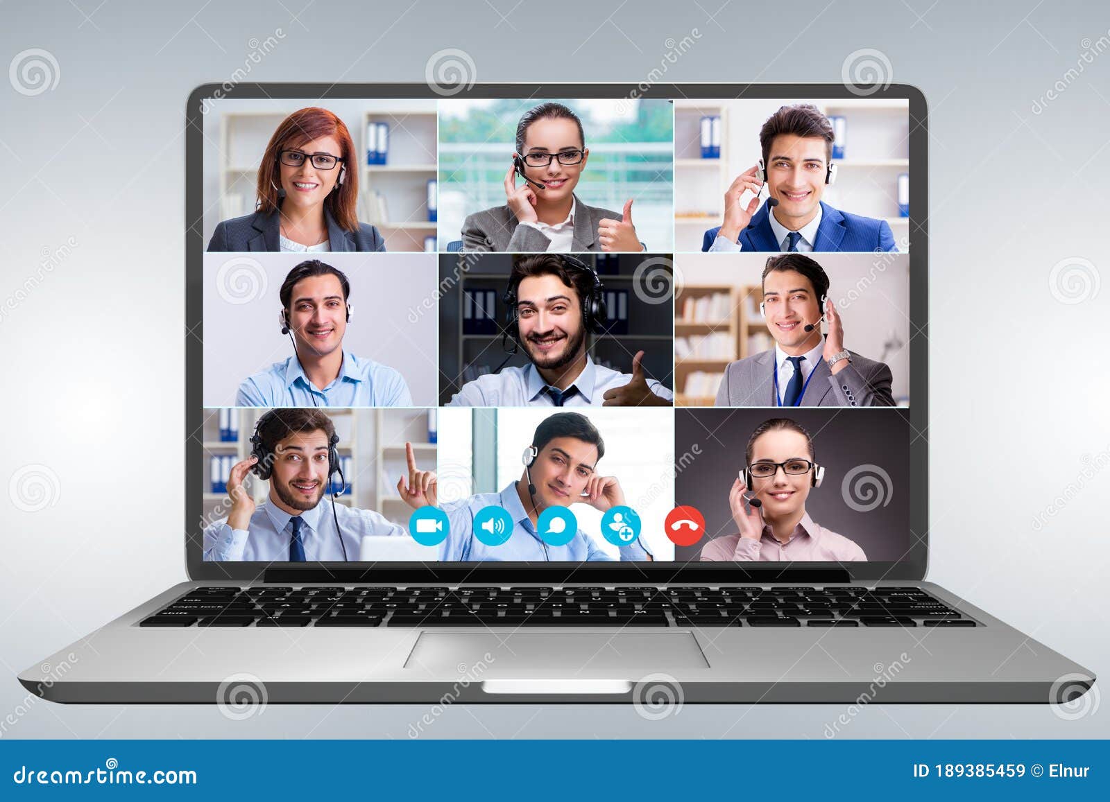 Concept of Virtual Collaboration through Videoconferencing Stock Image ... Concept of Virtual Collaboration through Videoconferencing Stock Image ...