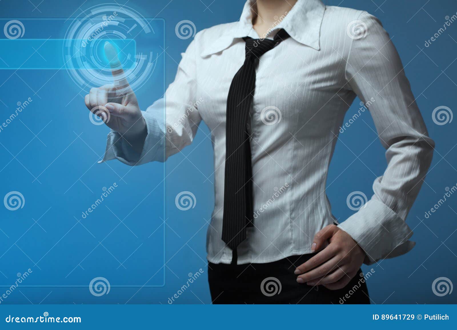 Concept of Virtual Interfaces, Digital Icons, Online Connections Stock ...