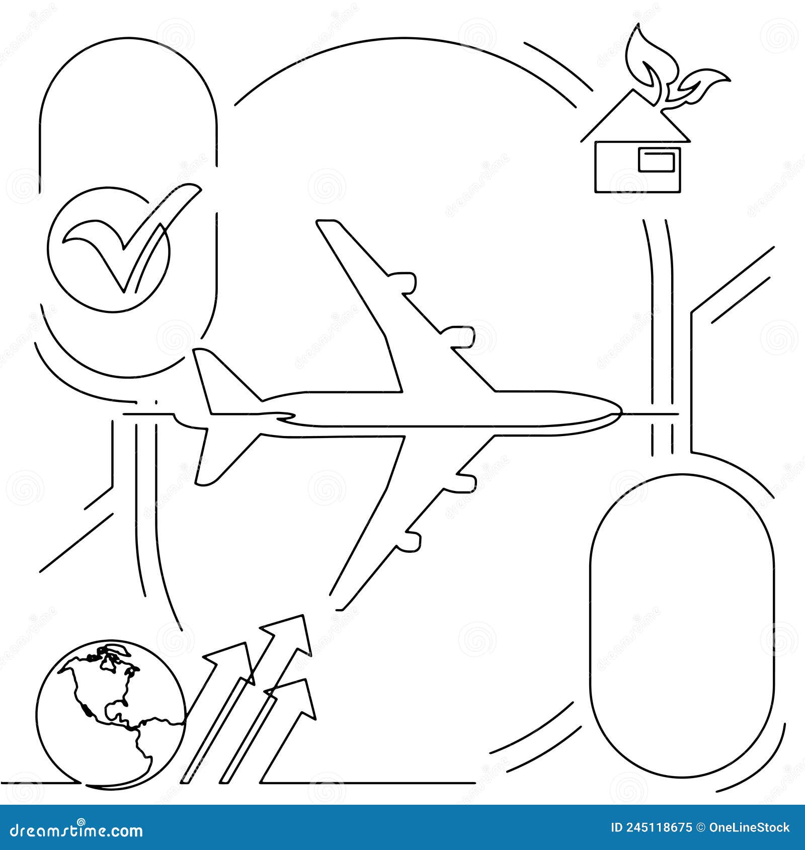 Concept Visualization Line Icon Drawing of Business Infographics Stock ...