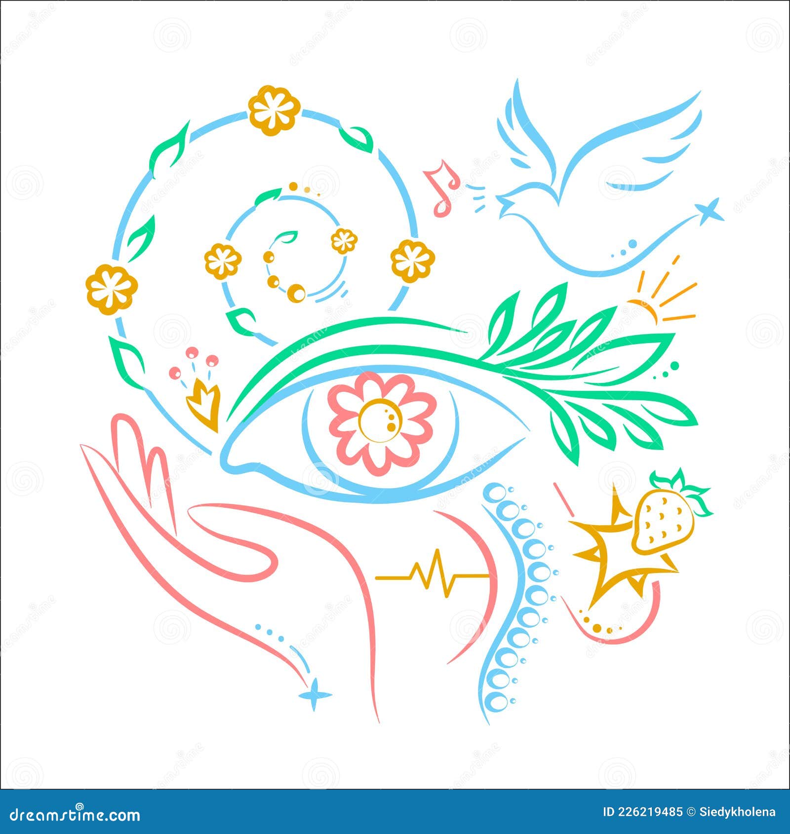 Concept of a visualization stock vector. Illustration of unity - 226219485