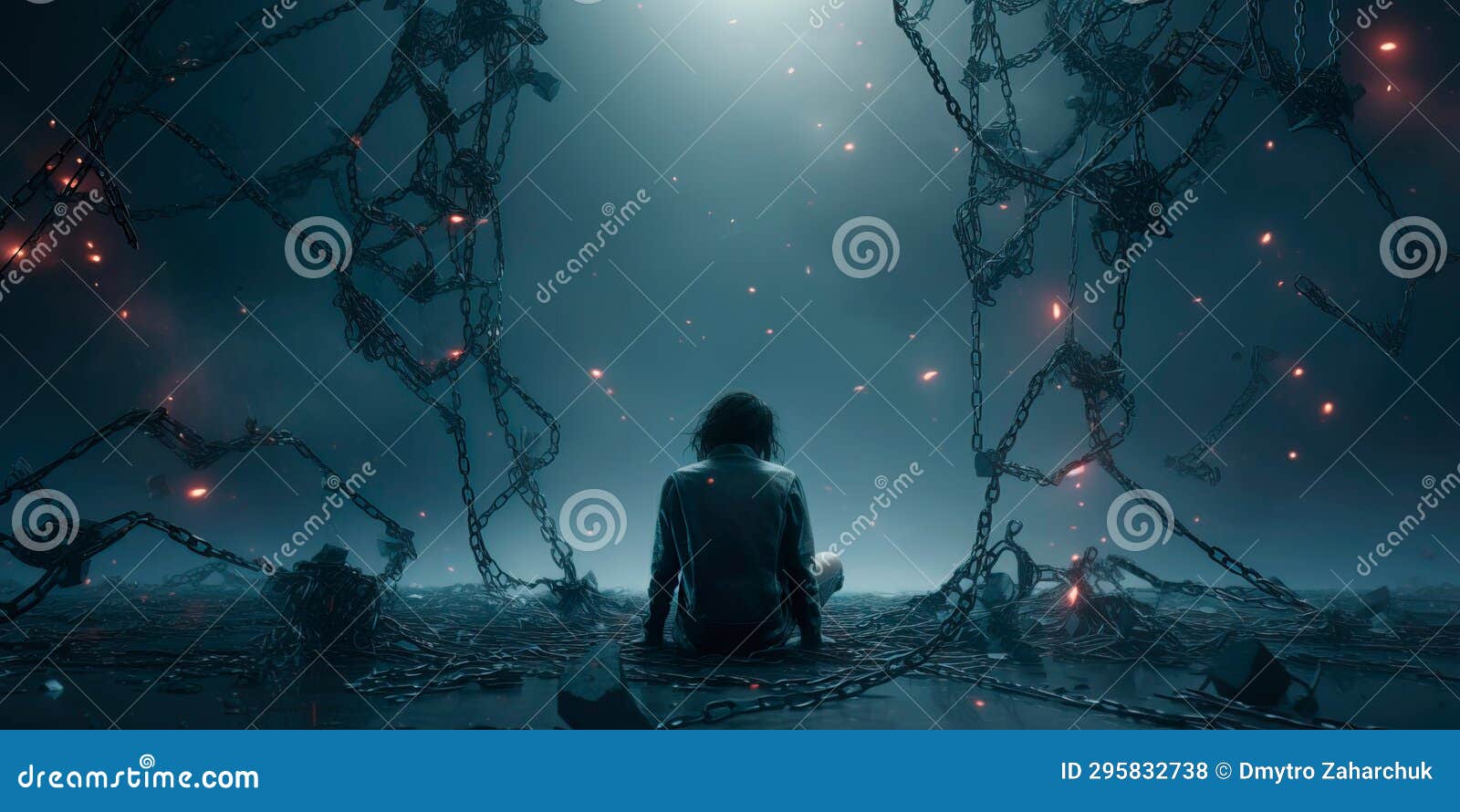 A Concept that Visualizes the Feeling of Being Bound by Invisible ...