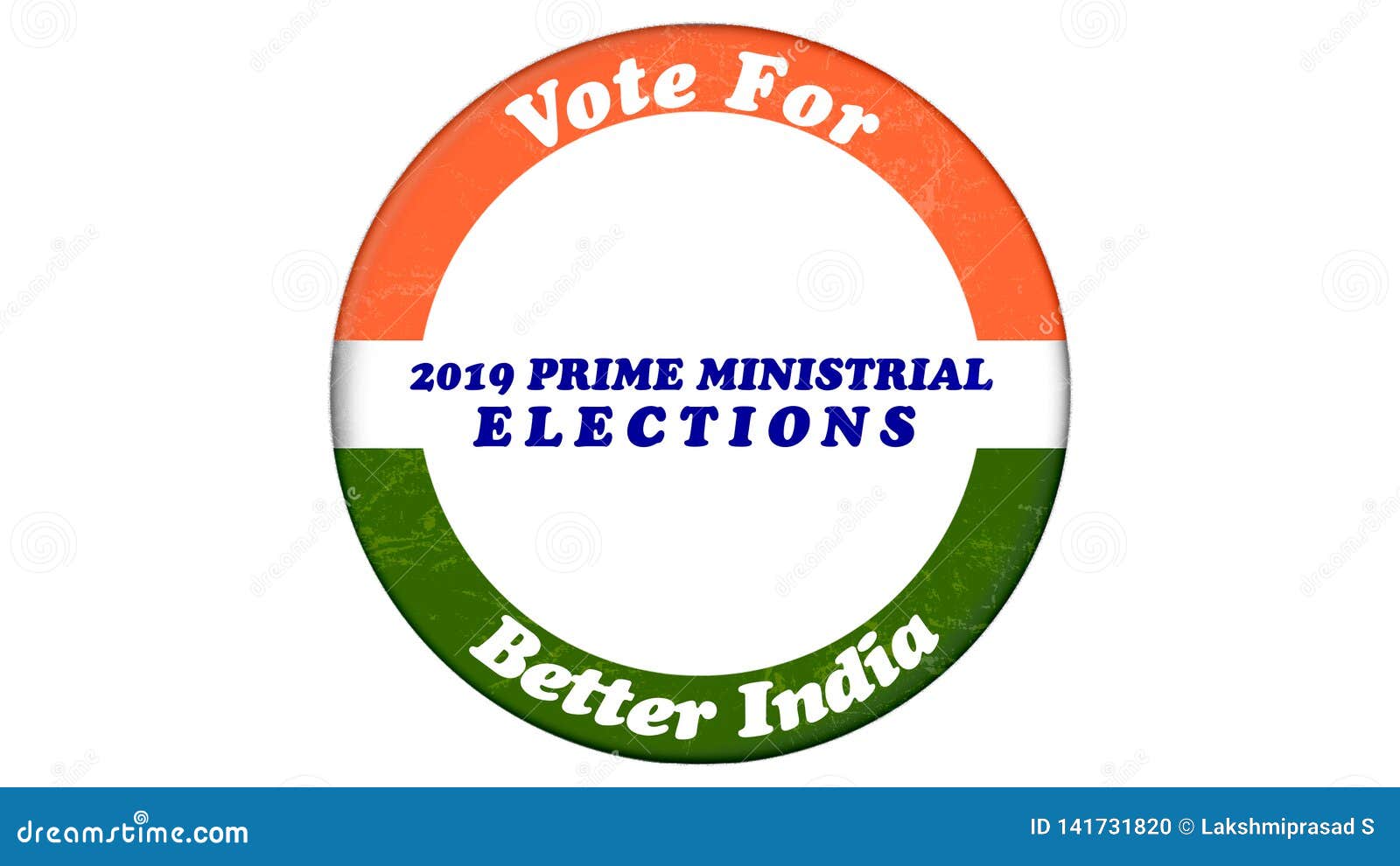 Concept of Vote for Better India in Button Badge for 2019 Indian ...