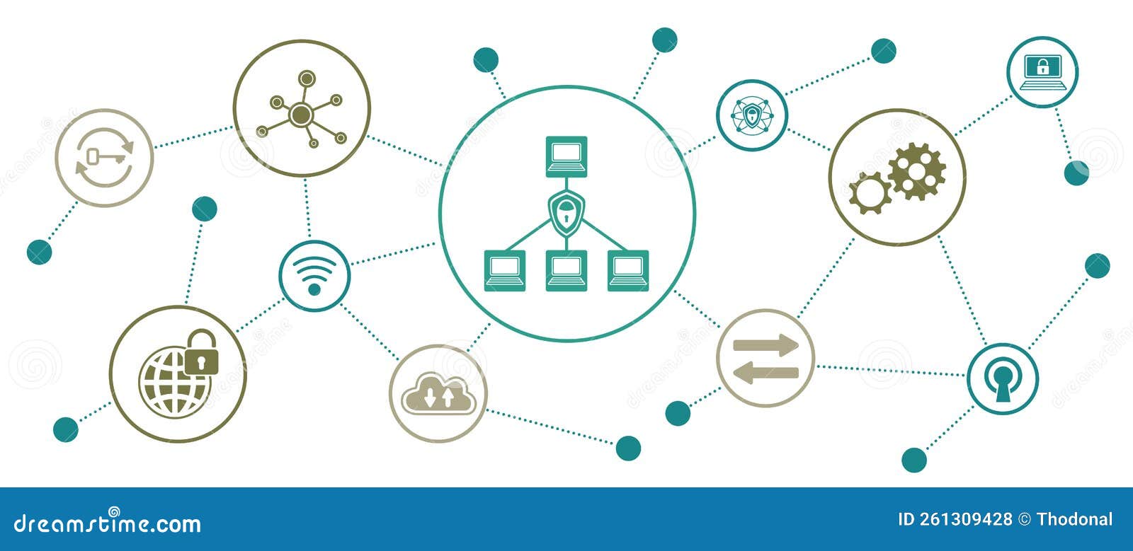 Concept of vpn stock illustration. Illustration of internet - 261309428