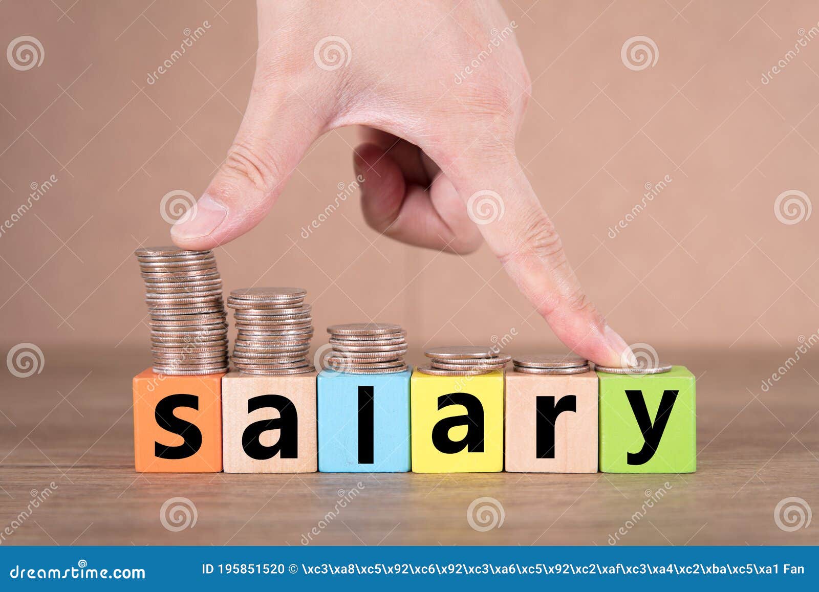 The Concept of Wage Reduction Stock Photo - Image of english, capital ...