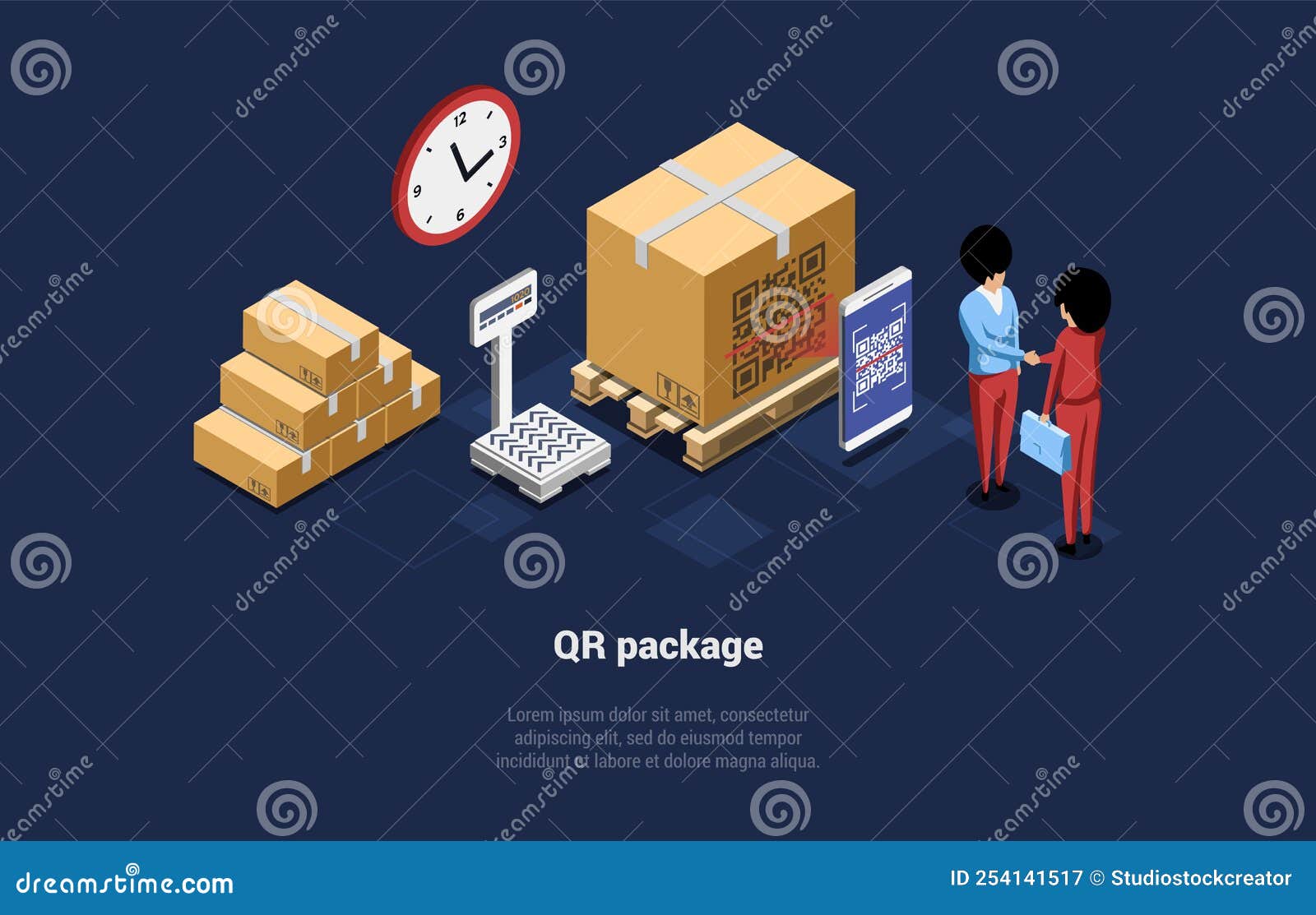 Concept of Warehouse and Global Business. Manager or Warehouse Worker ...