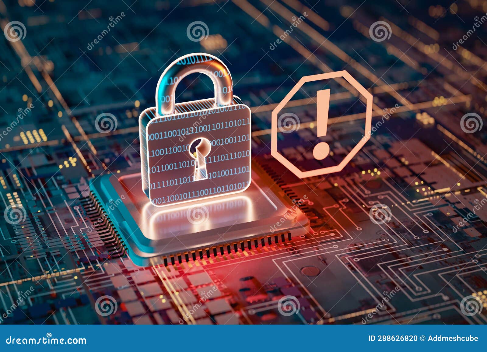Concept of Warning Display Indicating Security Risks in Cyberspace, 3d ...