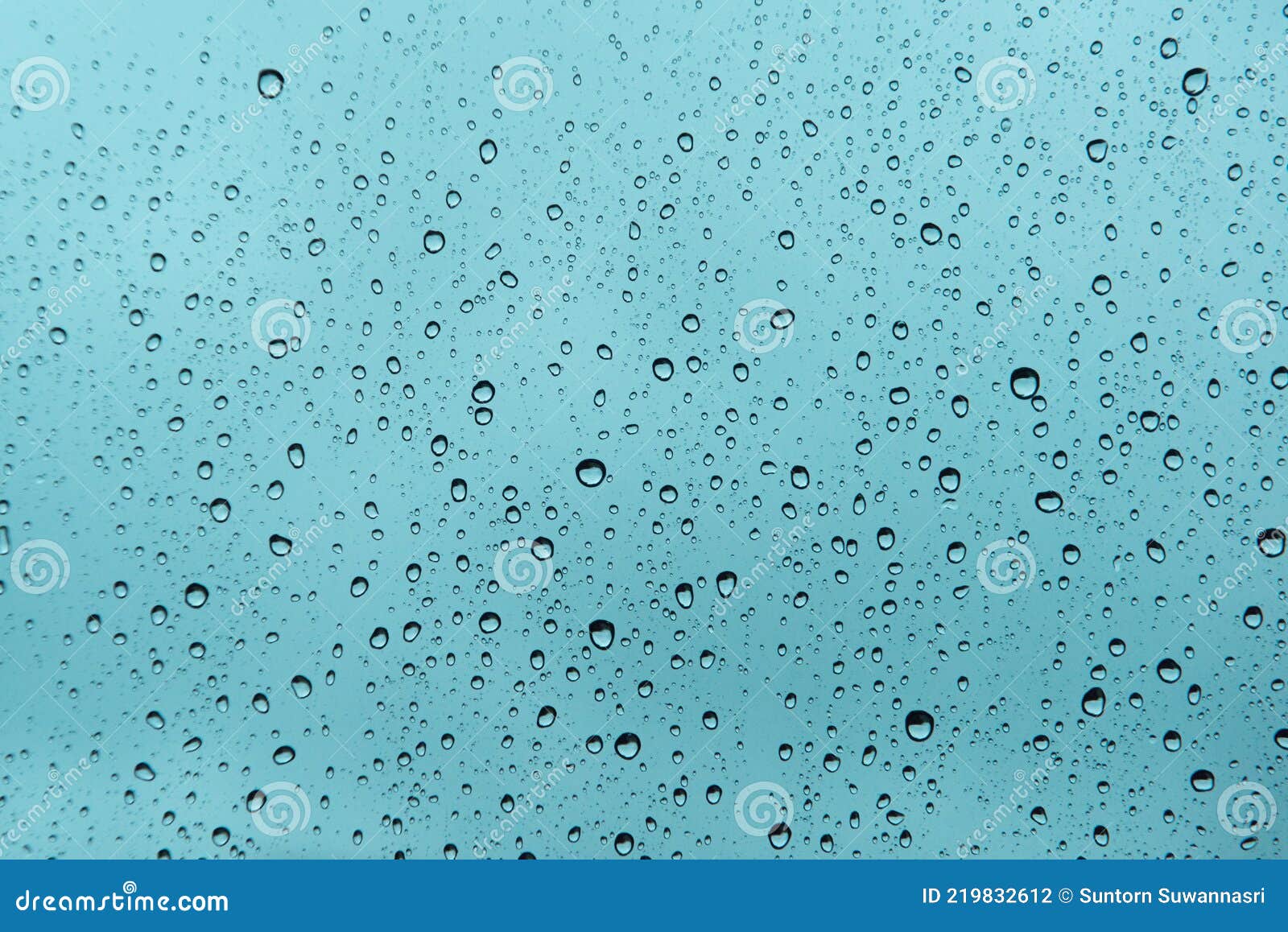 The Concept of Water Drops on the Windshield Background Stock Photo ...