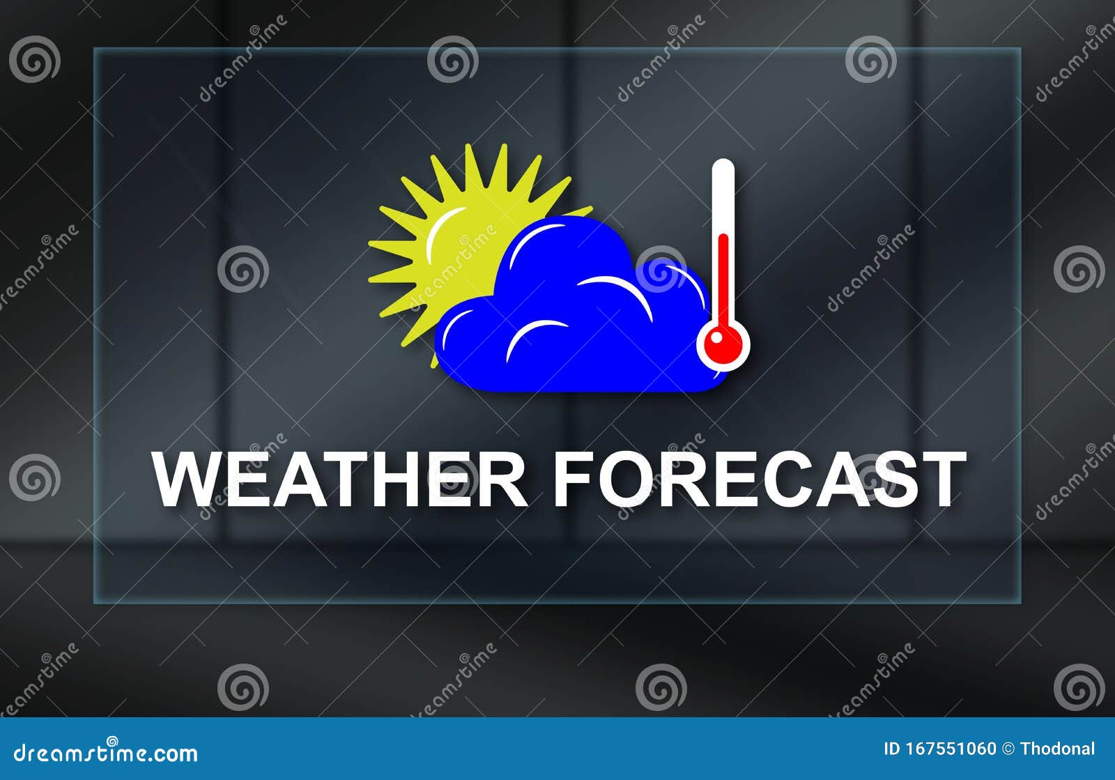 Concept of Weather Forecast Stock Photo - Image of sunny, meteorology ...