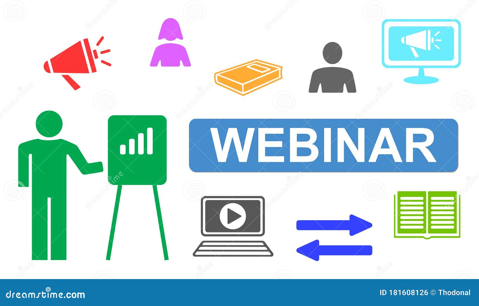 Concept of webinar stock illustration. Illustration of knowledge ... Concept of webinar stock illustration. Illustration of knowledge ...