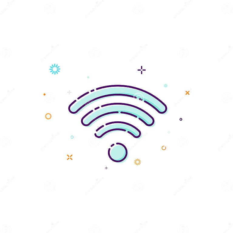 Concept Wifi Icon. Vector Illustration of Wireless Access Point Stock ...