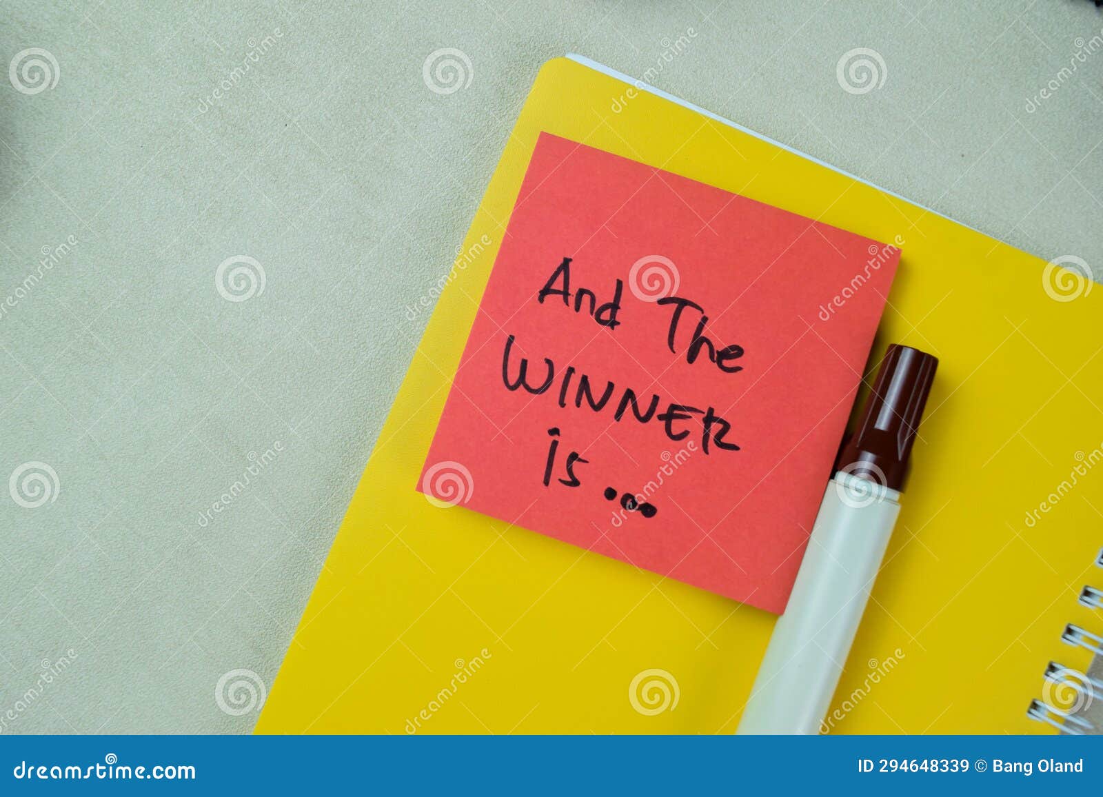 Concept of and the Winners is.. Stock Image - Image of success ...