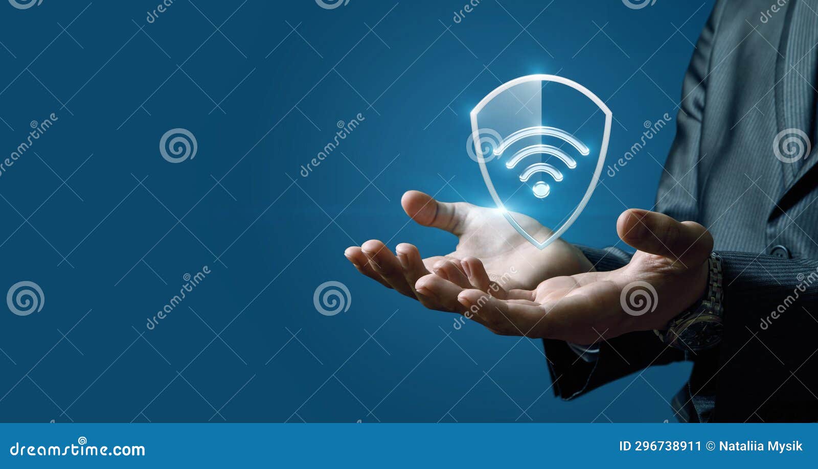Concept of Wireless Network Protection Stock Image - Image of ...