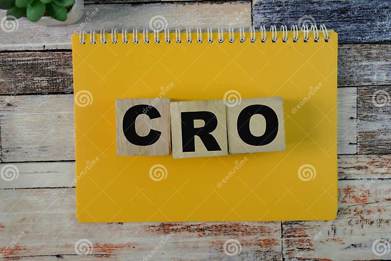 Concept of the Wooden Cubes with the Word CRO - Conversion Rate ...