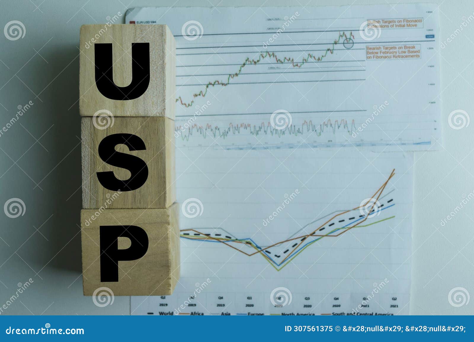 Concept of the Wooden Cubes with the Word USP on Wooden Background ...