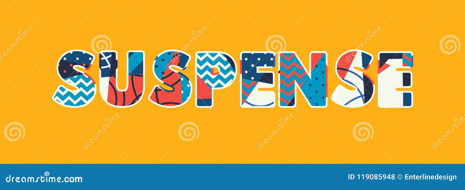 Concept Word Art Illustration De Suspens Illustration de Vecteur - Illustration du incertitude ...