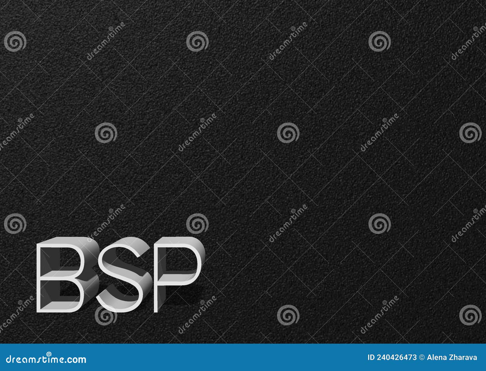 Concept Word BSP - Basic State Pension on Black Background. Business ...