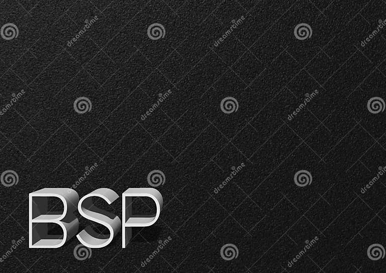 Concept Word BSP - Basic State Pension on Black Background. Business ...