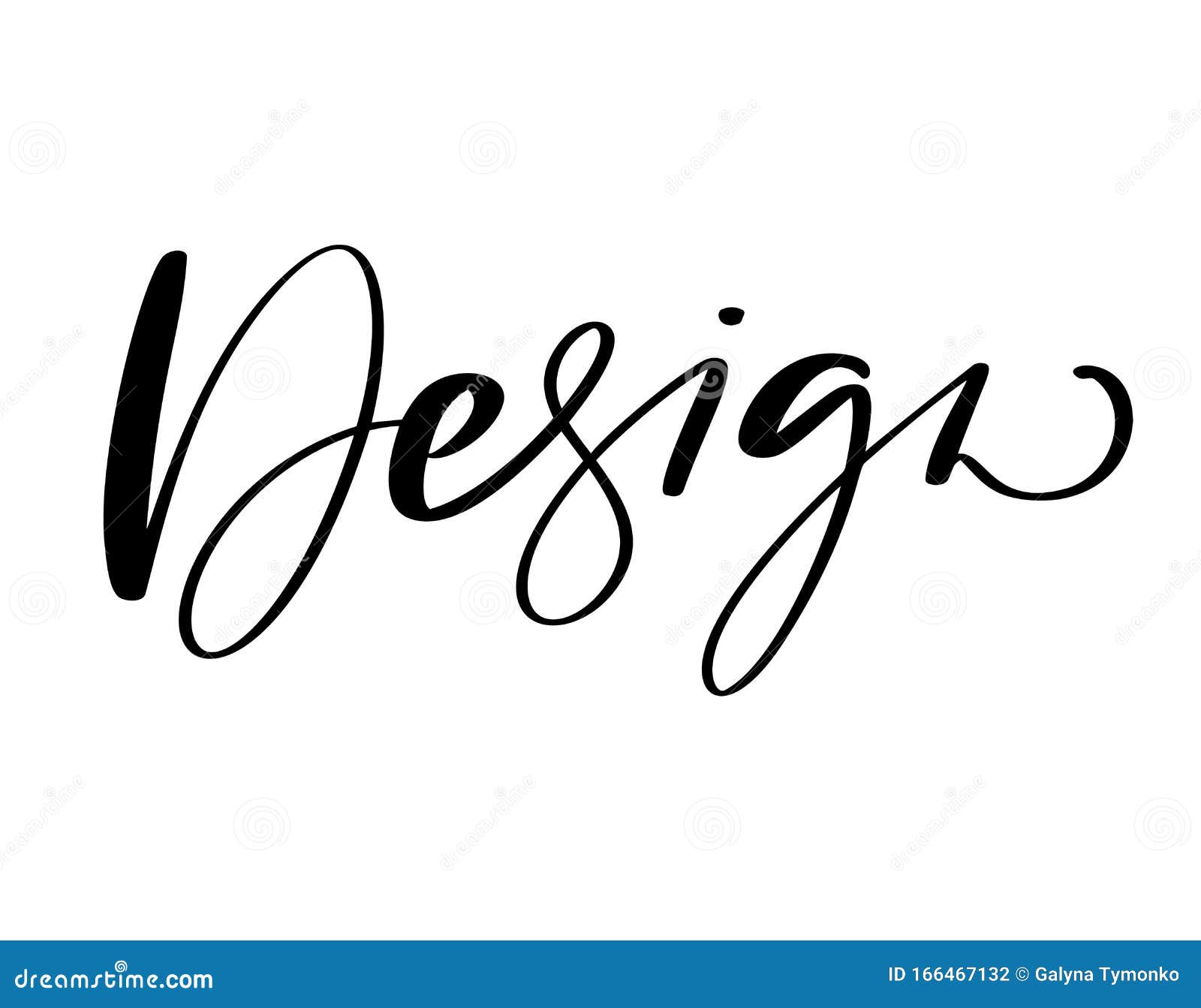 Concept of Word Design. Vector Illustration Hand Drawn Vector Logo Text ...