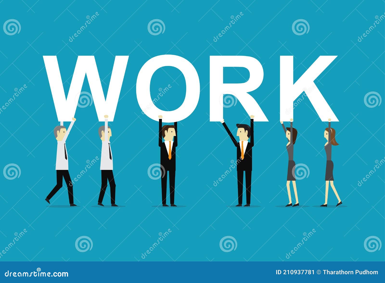 Concept of Word Design Work Stock Vector - Illustration of ...