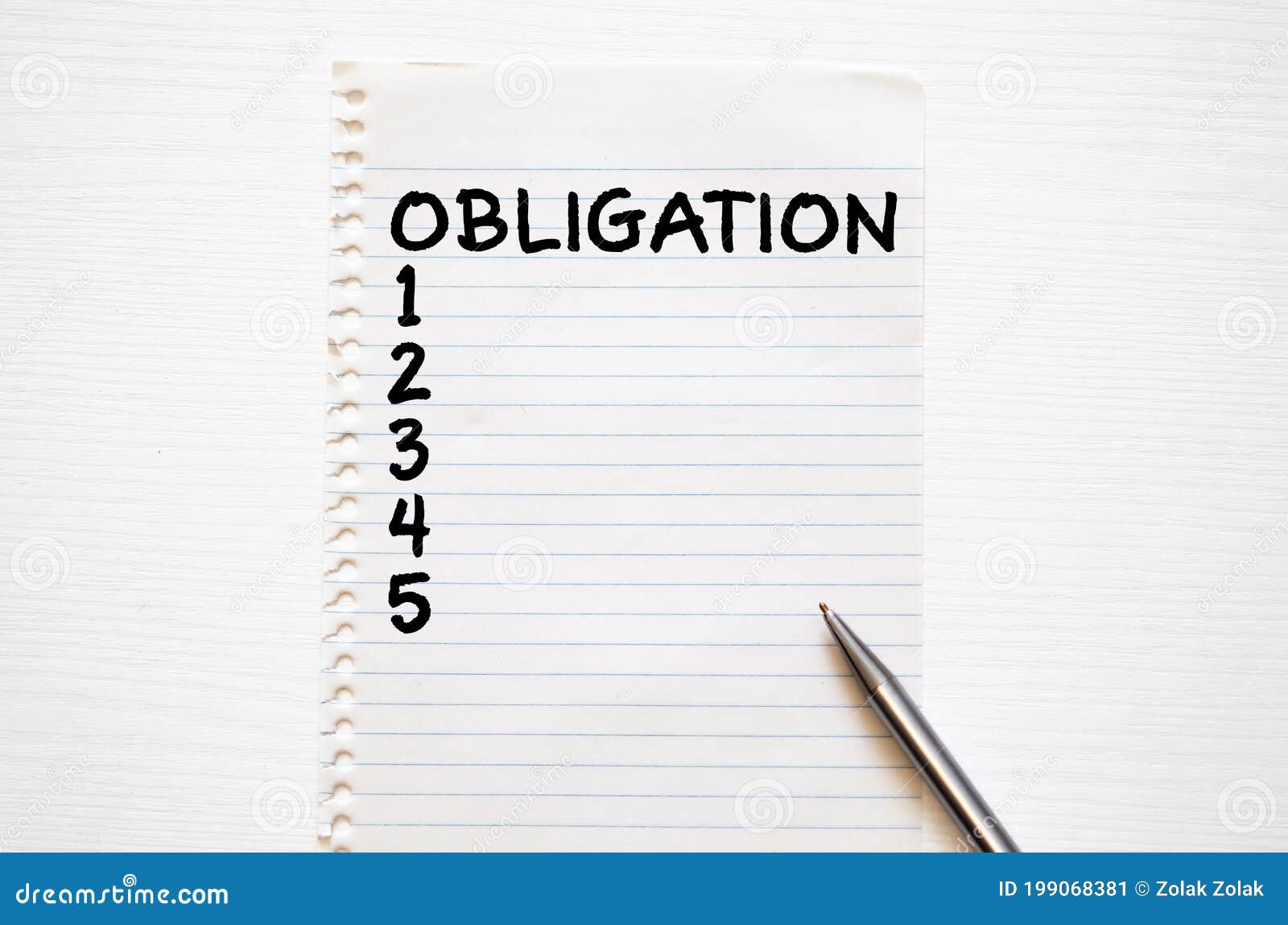 Concept word obligation stock image. Image of payment - 199068381