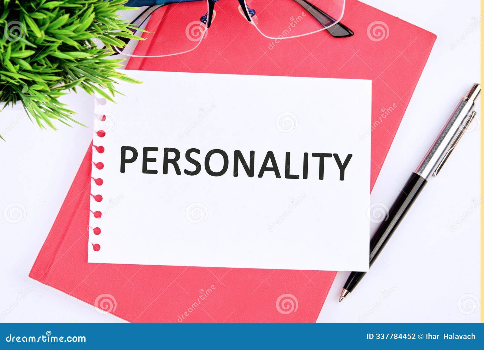 Concept Word PERSONALITY in Notepad, Top View Stock Photo - Image of ...