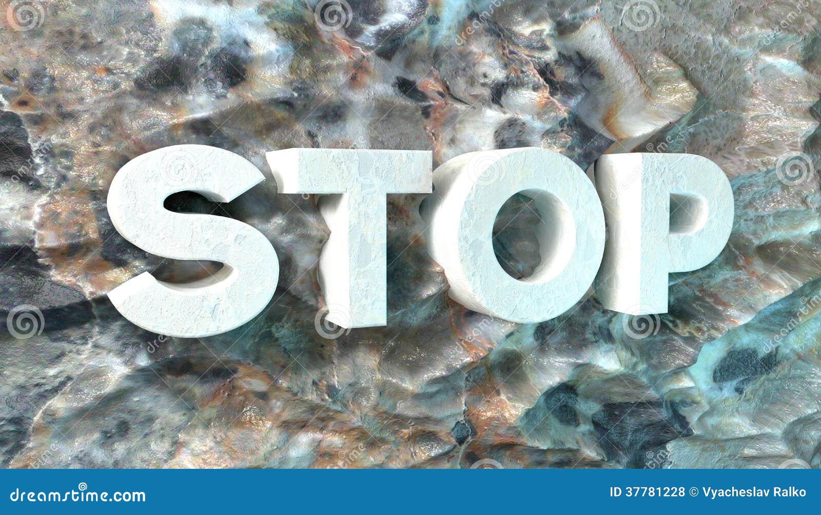 The Concept of the Words Stop the Rock. Stock Illustration ...