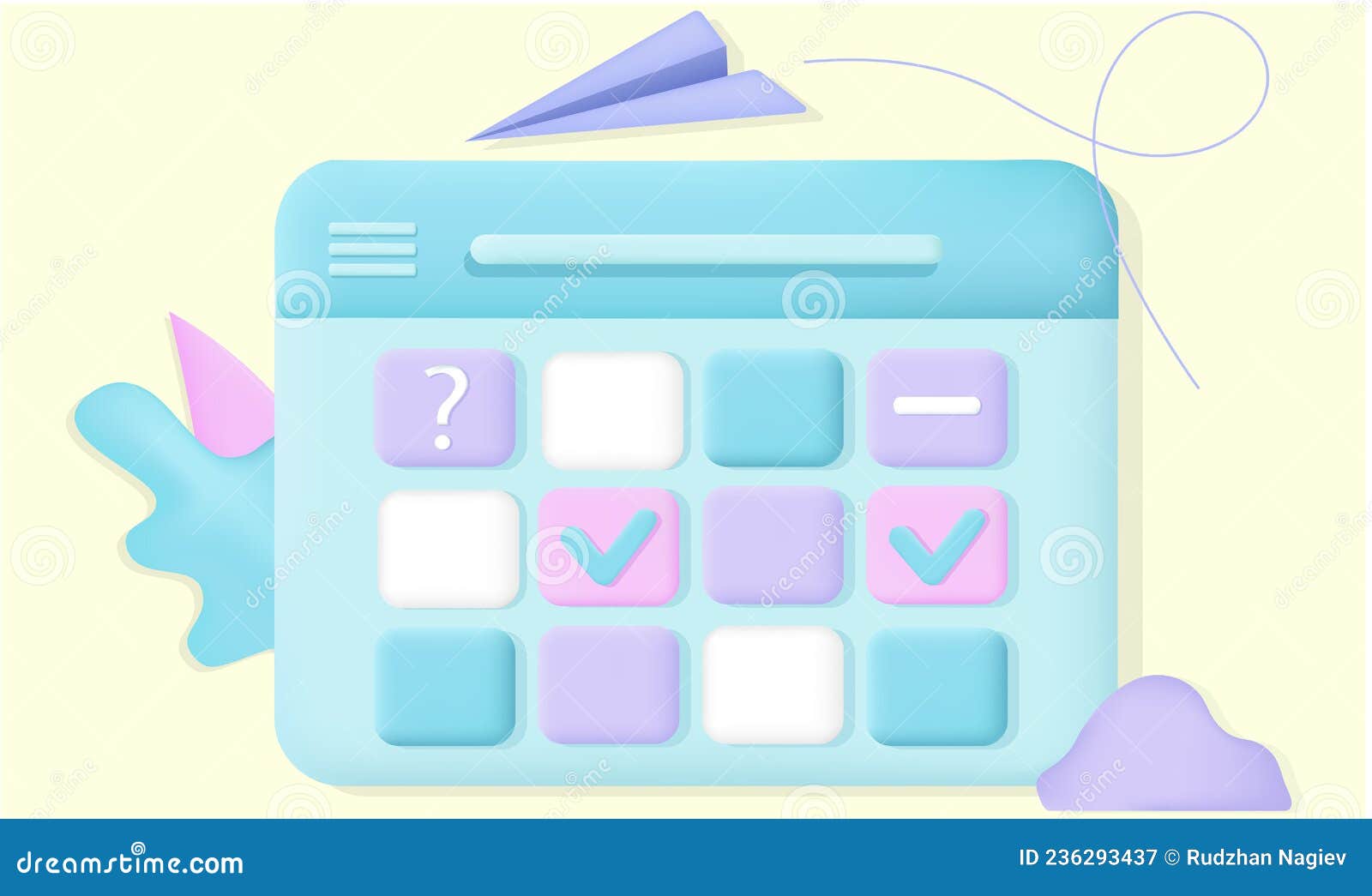 Concept of work planning stock vector. Illustration of blackboard ...