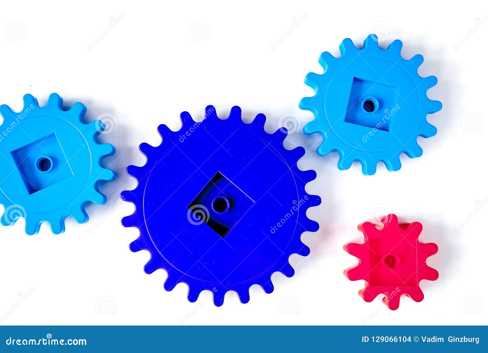 Concept of Work Process Movement Gears Top View Stock Photo - Image of ...