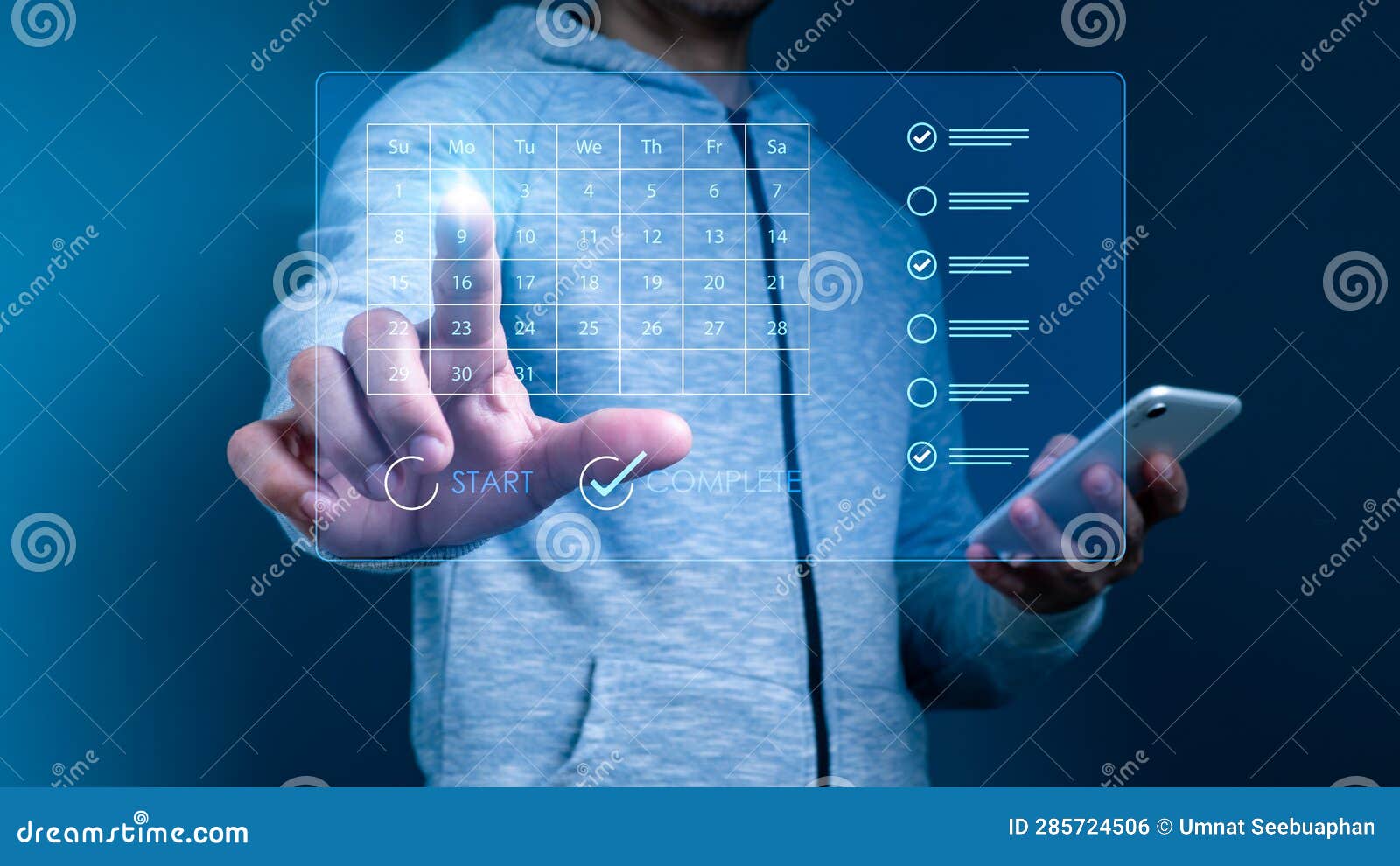 Updating The Project Plan Using Visual Management Royalty-Free Stock ...