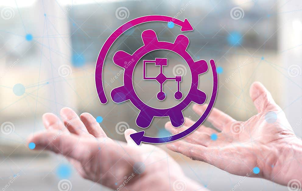 Concept of workflow stock illustration. Illustration of flow - 326632353