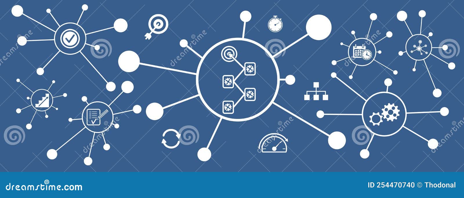 Concept of workflow stock illustration. Illustration of project - 254470740