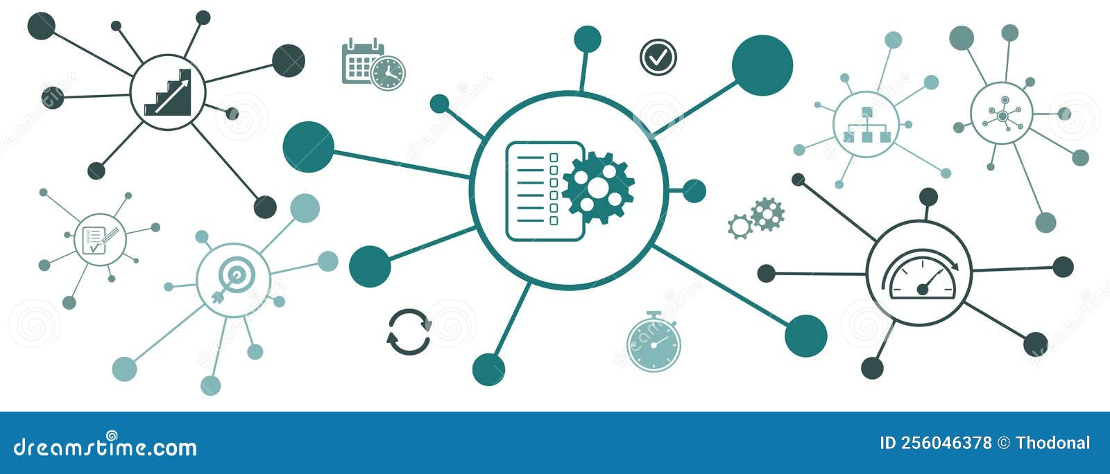 Concept of workflow stock illustration. Illustration of strategy ...