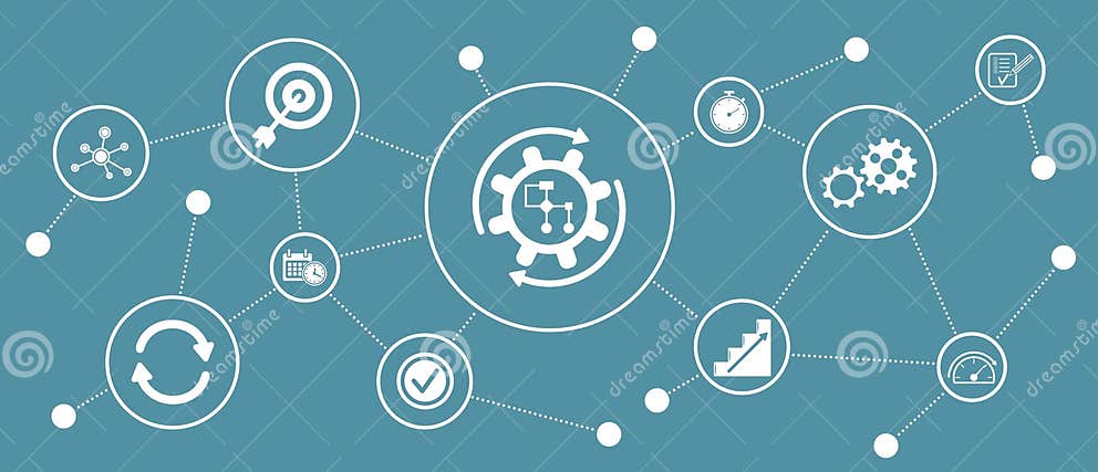 Concept of workflow stock illustration. Illustration of project - 272048149