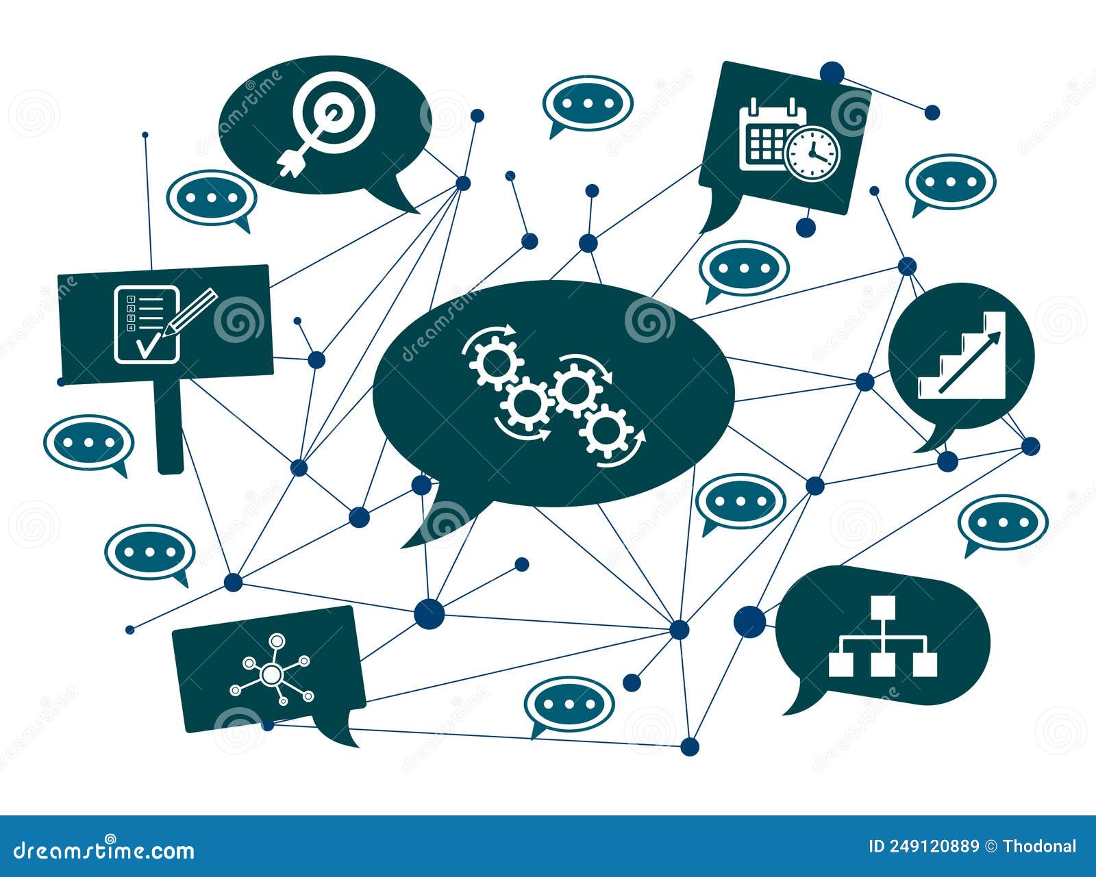 Concept of workflow stock illustration. Illustration of productivity ...