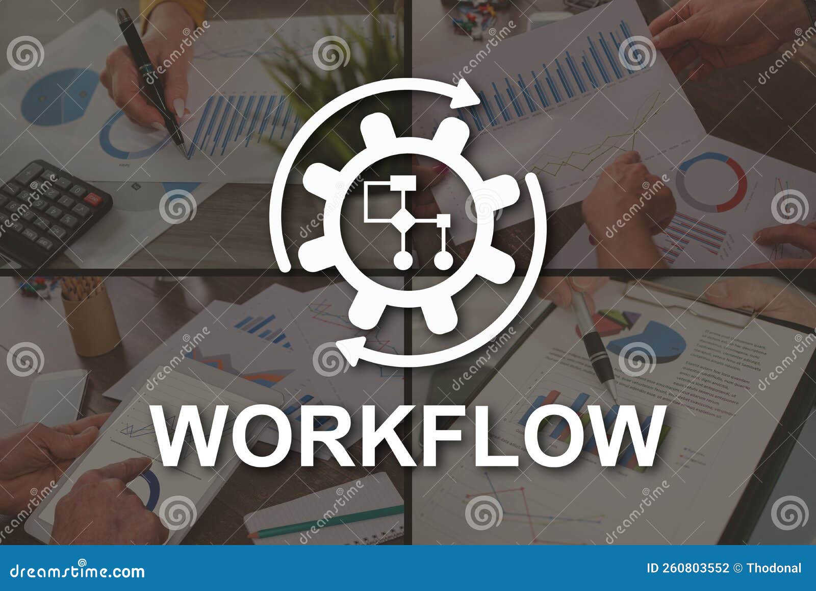 Concept of workflow stock photo. Image of project, automation - 260803552