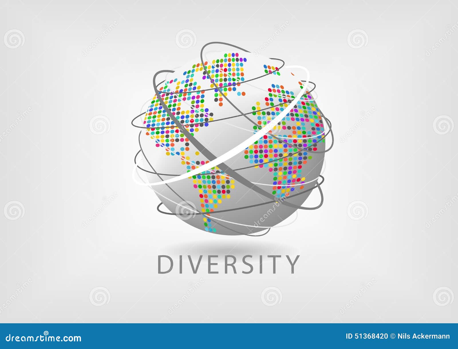 Concept Of Workforce Diversity Around The World Vector Illustration ...