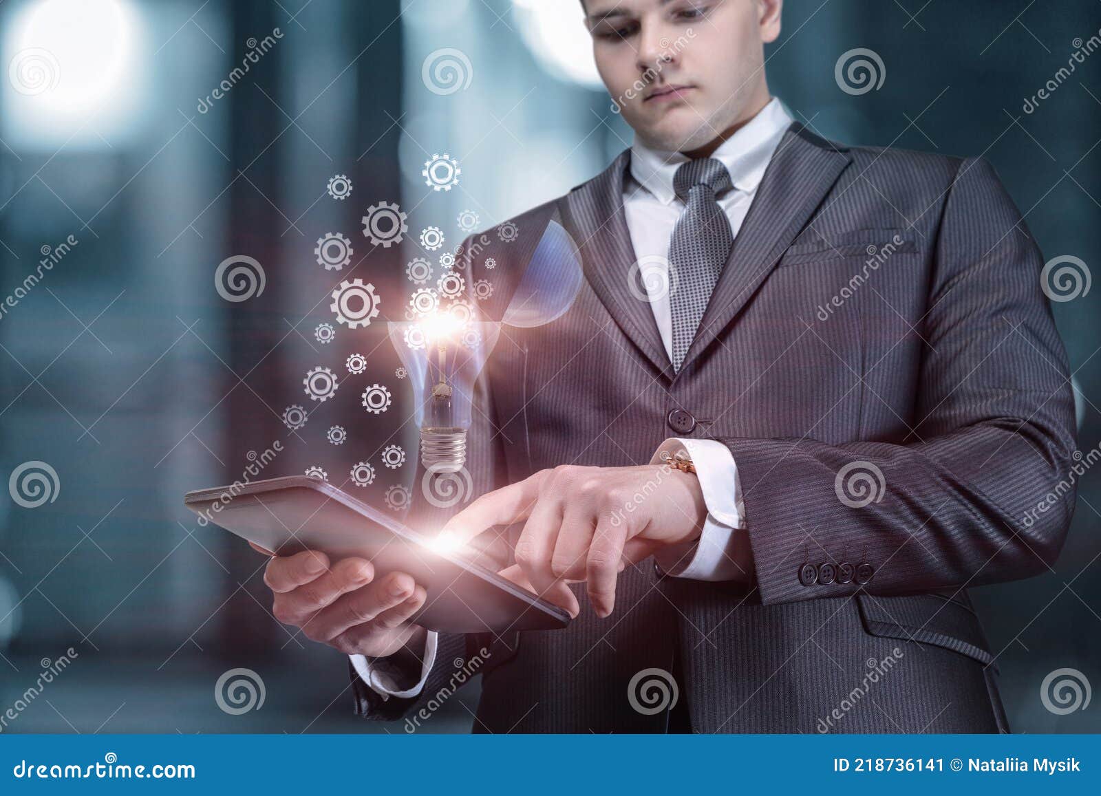Concept of Working with Innovative Design Ideas Stock Illustration ...