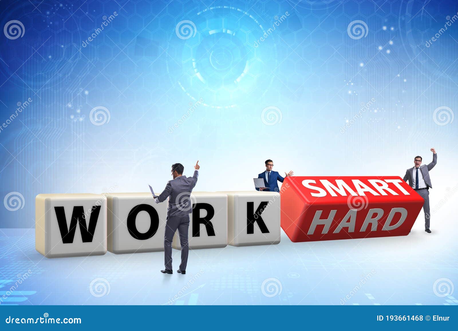 Concept of Working Smart Not Hard Stock Photo - Image of efficient ...