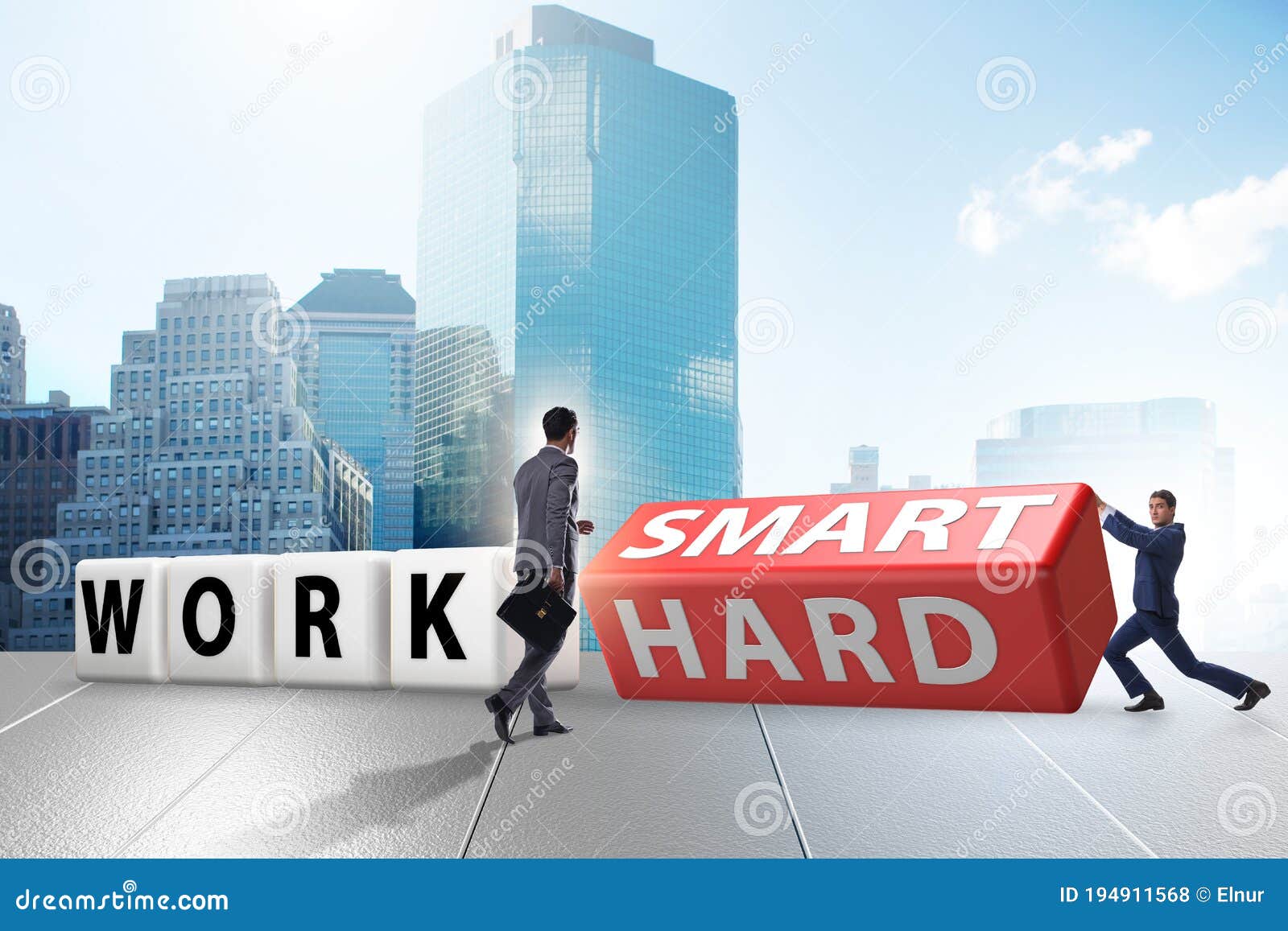 Concept of Working Smart Not Hard Stock Photo - Image of effective ...
