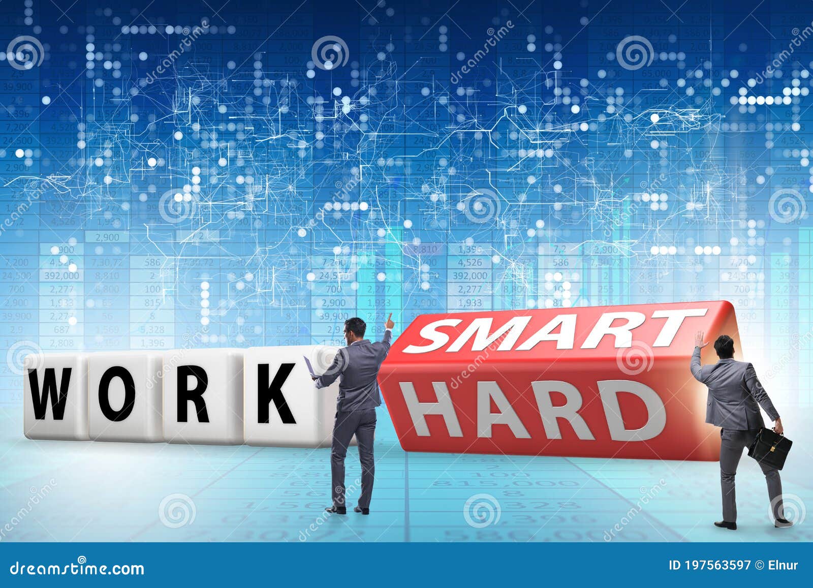 Concept of Working Smart Not Hard Stock Image - Image of creative ...