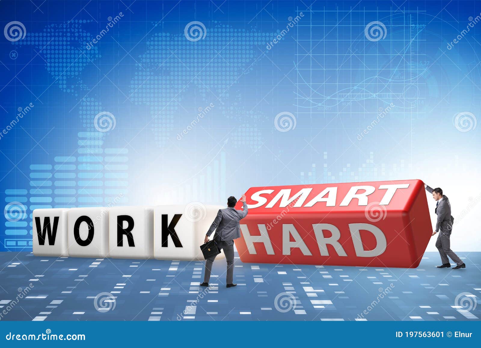 Concept of Working Smart Not Hard Stock Image - Image of creative ...