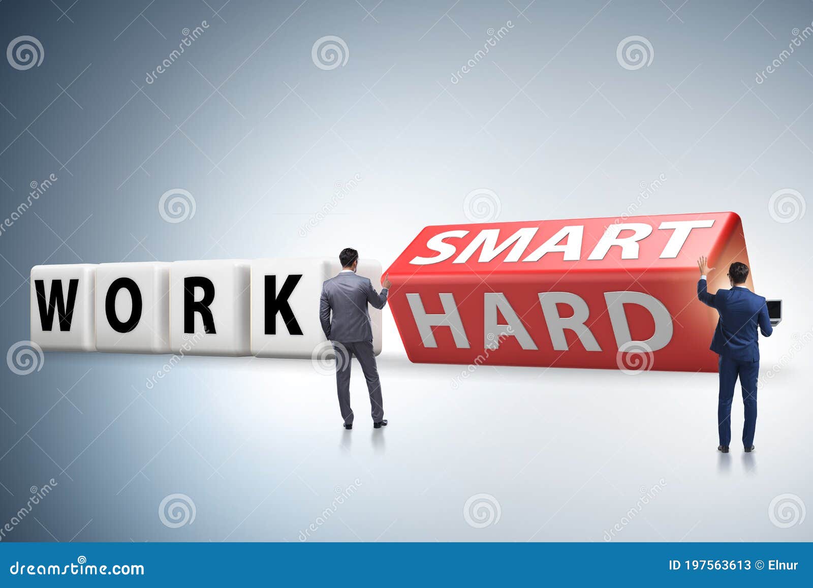 Concept of Working Smart Not Hard Stock Image - Image of digital, goal ...
