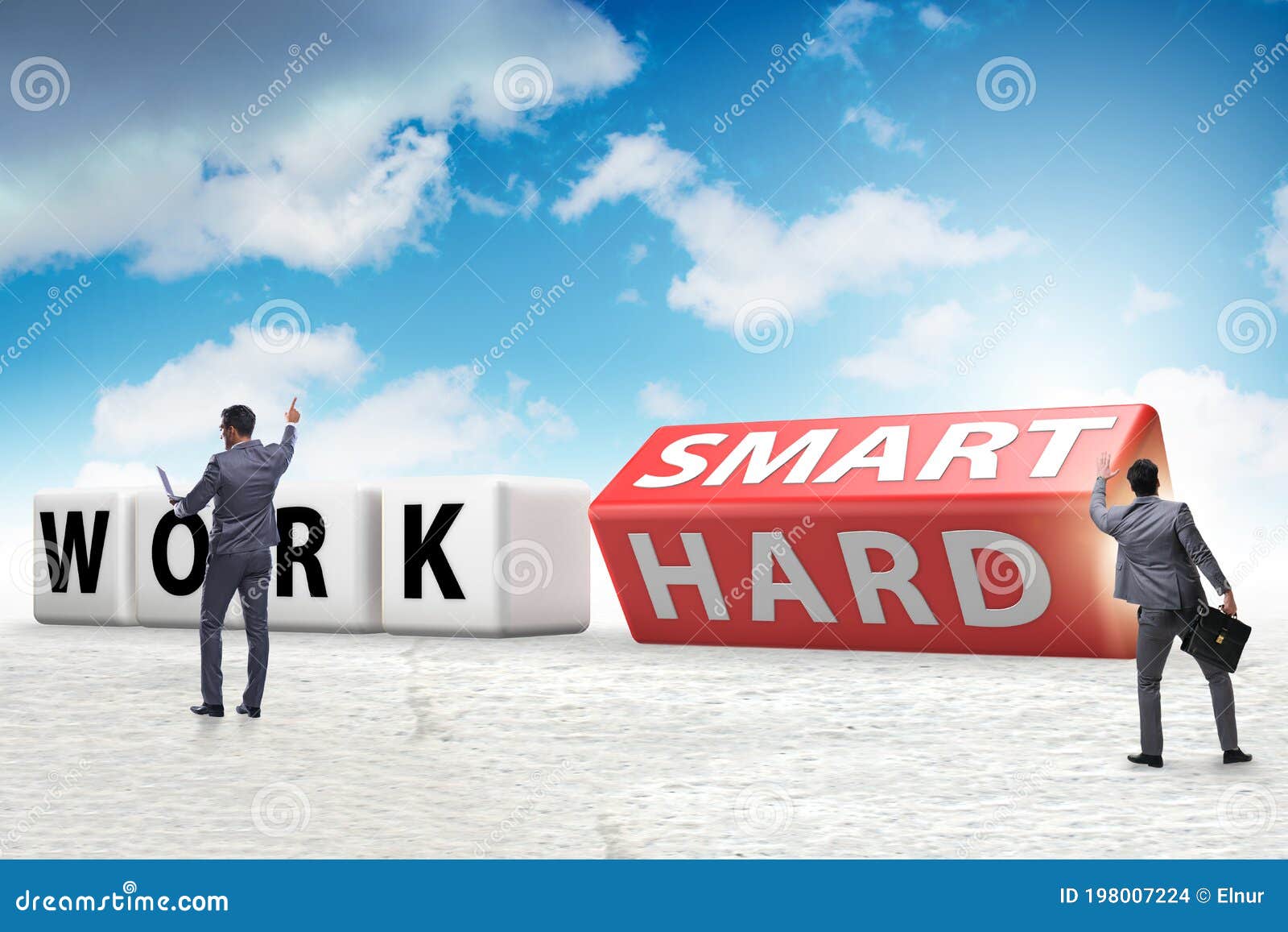 Concept of Working Smart Not Hard Stock Photo - Image of employee ...