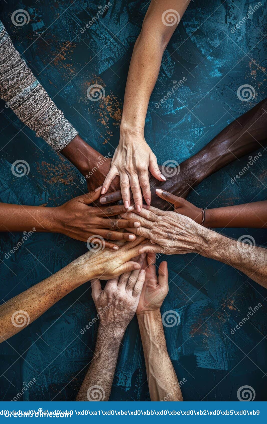 Concept of Working Together with Hands. Teamwork Stock Photo - Image of ...